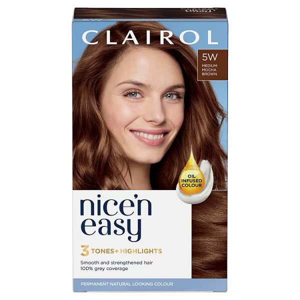 Clairol Nice ’n Easy Colour 5W Medium Mocha Brown – EveryDayMeds