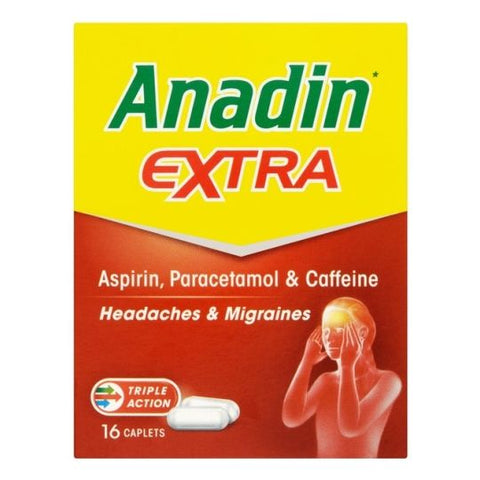 Anadin Extra Caplets - 16 Pack – EveryDayMeds