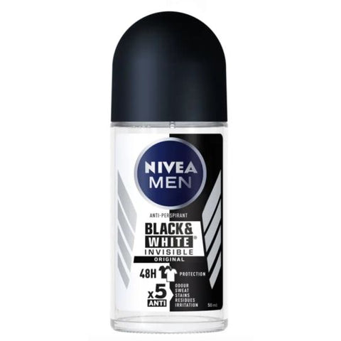 Nivea Men Invisible for Black & White Anti-Perspirant Deodorant Roll-O ...